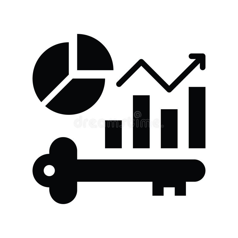 Key Performance Indicator Vector Solid Icon Style Illustration. EPS 10 ...