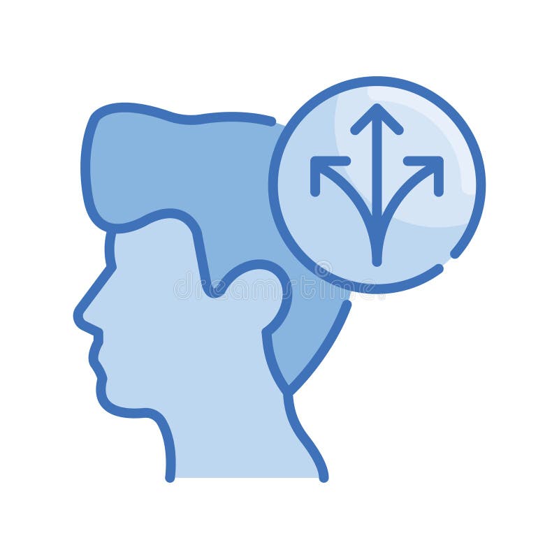 Decision Vector Blue Series Icon Style Illustration. EPS 10 File Stock ...