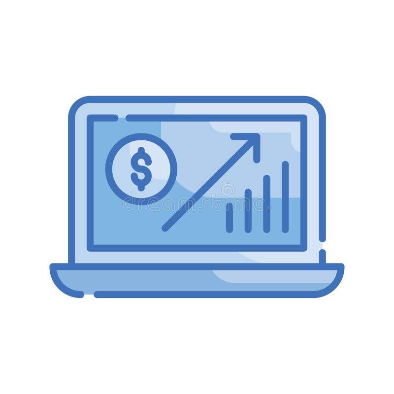 Growth Dynamics Vector Blue Series Icon Style Illustration. EPS 10 File ...