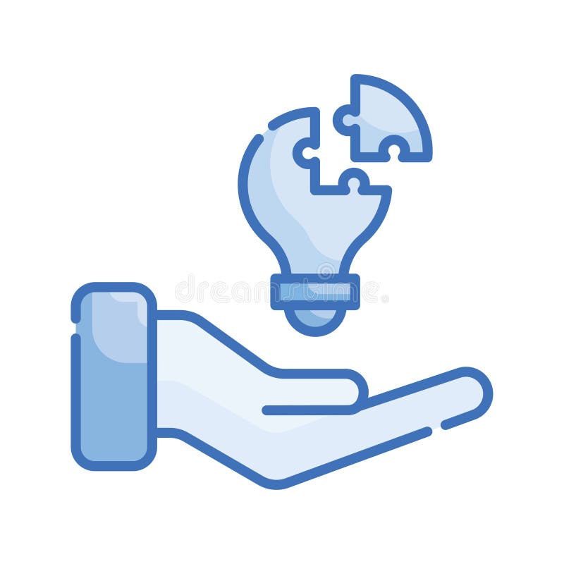 Solution Provider Vector Filled Outline Icon Style Illustration. EPS 10 ...