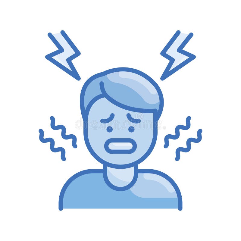 Stress Resistance Vector Blue Series Icon Style Illustration. EPS 10 ...
