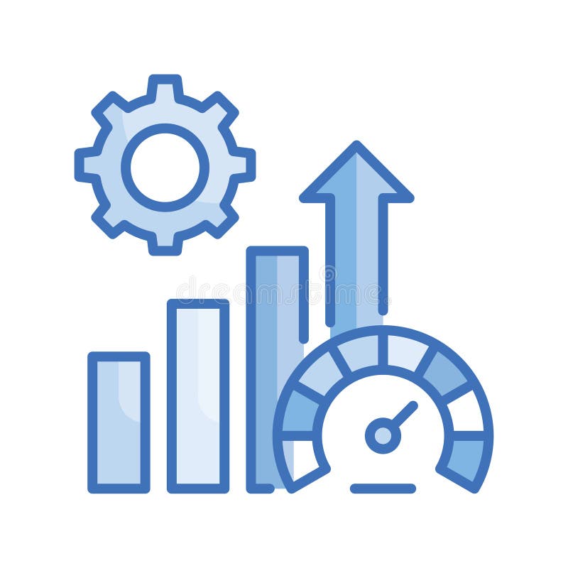 Performance Vector Blue Series Icon Style Illustration. EPS 10 File ...
