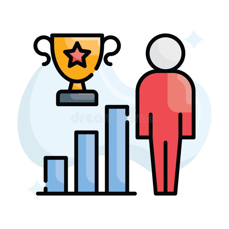 Successful Business Vector Filled Outline Icon Style Illustration. EPS ...