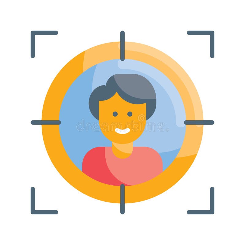 Customer Focus Vector Flat Icon Style Illustration. EPS 10 File Stock ...