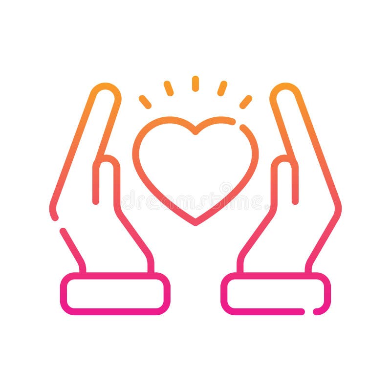 Care Vector Gradient Icon Style Illustration. EPS 10 File Stock Vector ...