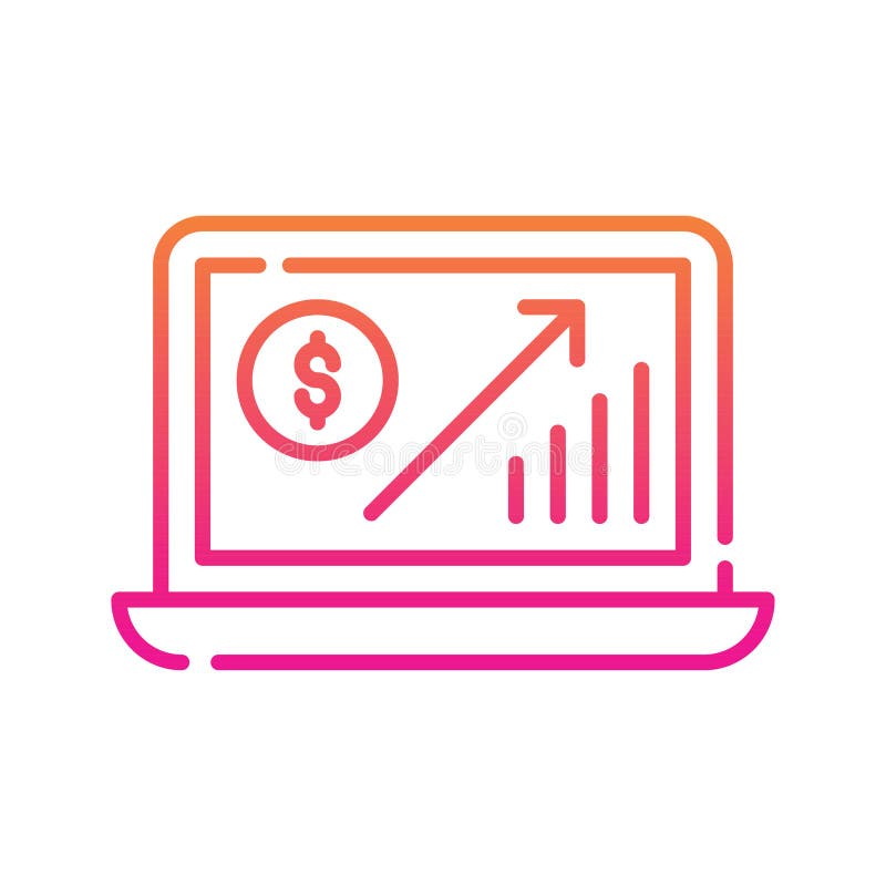Growth Dynamics Vector Gradient Icon Style Illustration. EPS 10 File ...