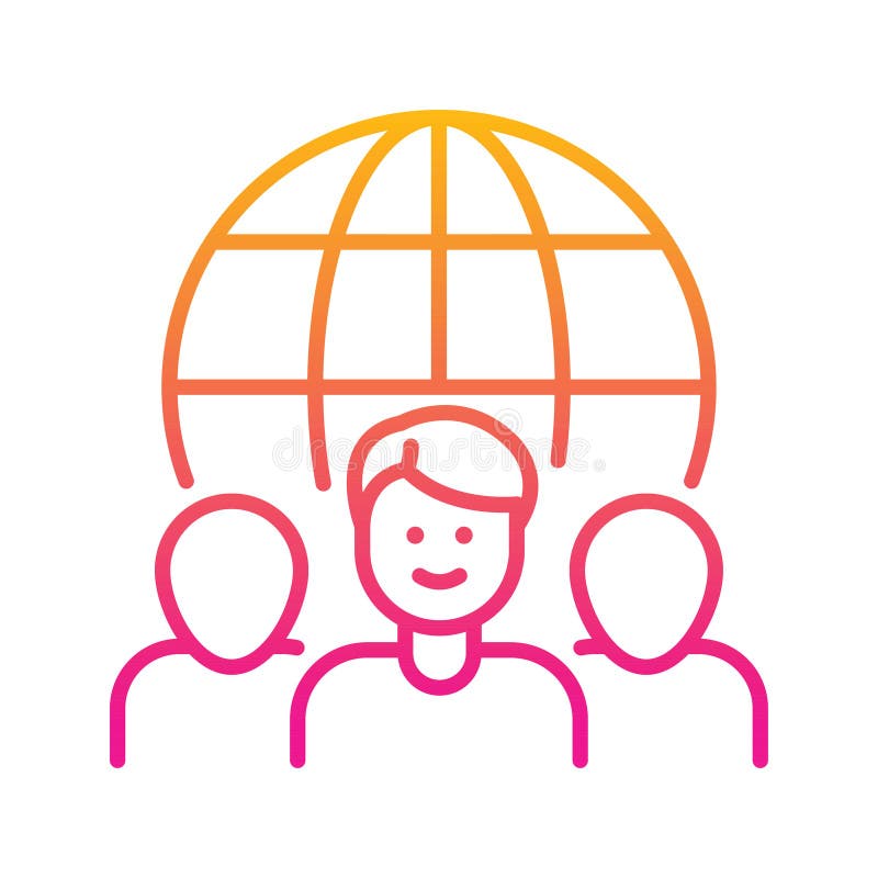 Corporate Culture Vector Gradient Icon Style Illustration. EPS 10 File ...