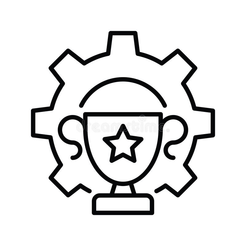 Success Vector Outline Icon Style Illustration. EPS 10 File Stock ...