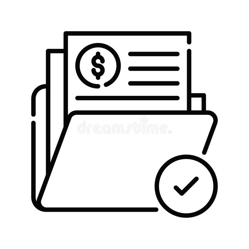 Document Vector Outline Icon Style Illustration. EPS 10 File Stock ...