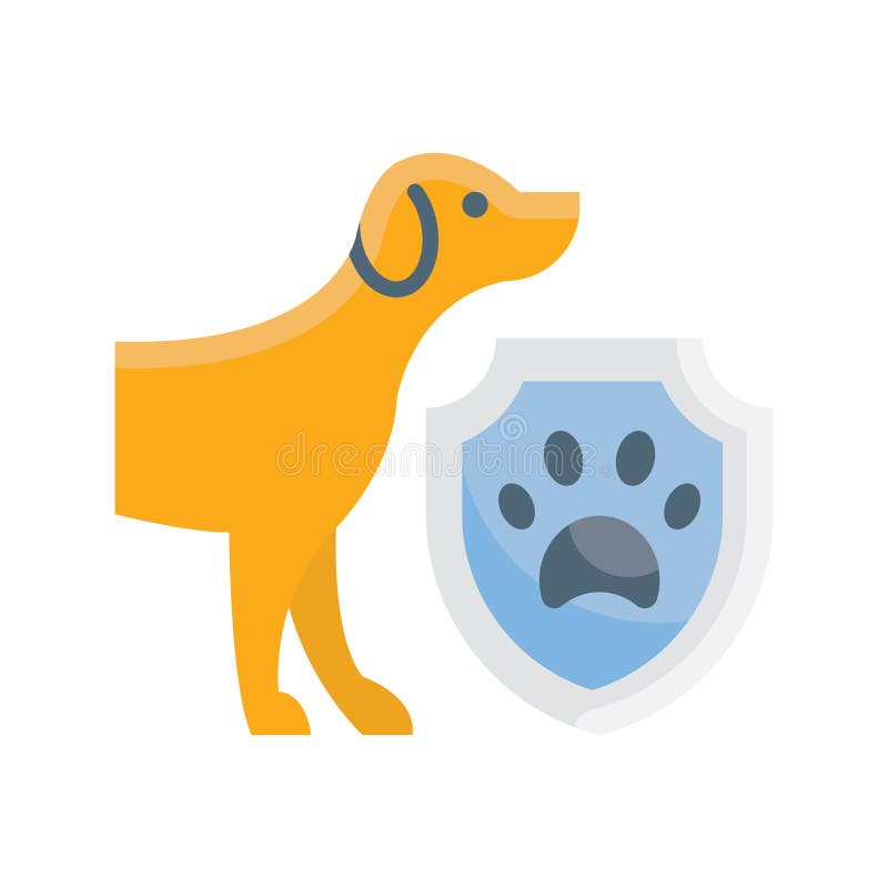 Pet Insurance Vector Flat Icon Design Illustration. Veterinary Symbol ...