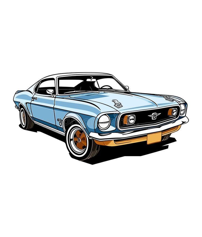 Classic American Car Style. Vintage Vehicle Vector Illustration. Vintage Classic Car ...