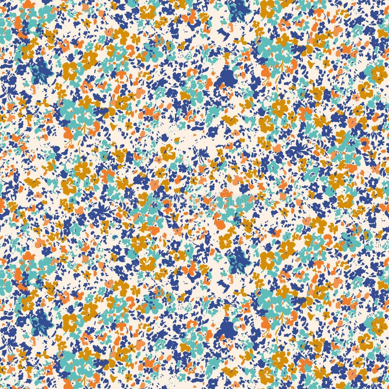 Small Flower Simple Cute Pattern. Freedom Style. Stock Vector ...