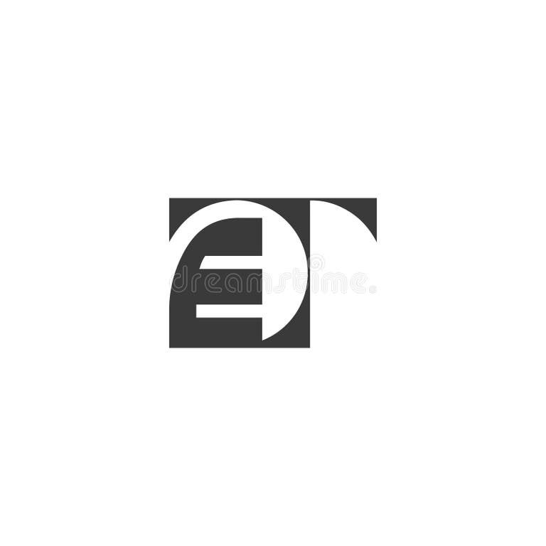 Alphabet Initials Logo TE, ET, T and E Stock Vector - Illustration of ...