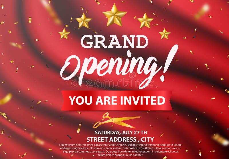 Opening Invitations Stock Illustrations – 100 Opening Invitations Stock ...