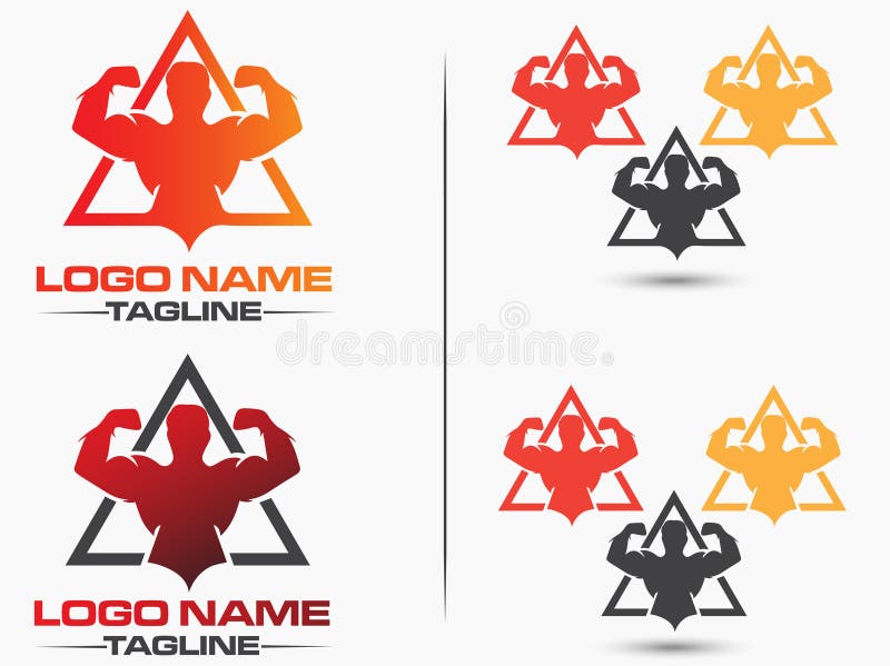 Bodybuilder Logo. Physical Exercise. Gym Logo. Fitness Center. Power ...