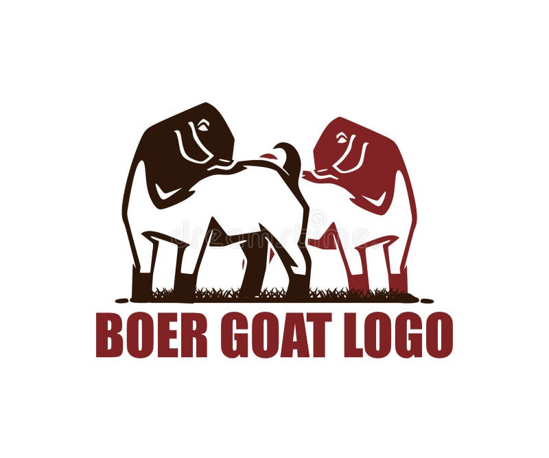 Big and Strong Boer Goat in Farm and Family Logo Stock Vector ...