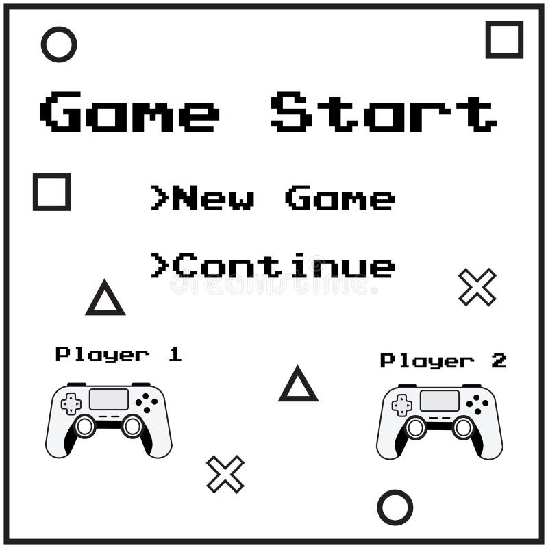 Vector Design Illustration of a Game-style Background with a PS Stick ...