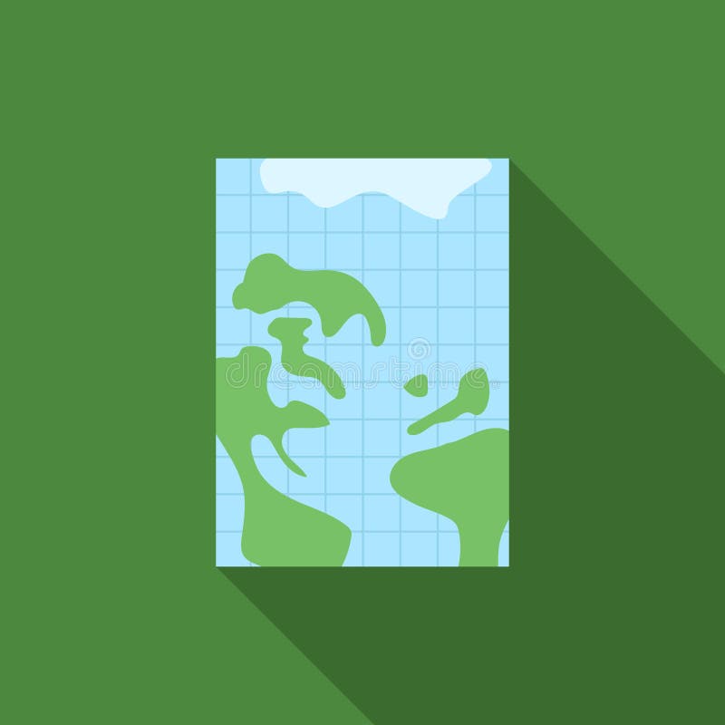 Atlas College Book with World Maps Stock Vector - Illustration of ...