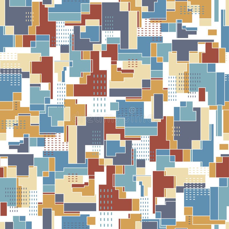 Geometric Patterns. Abstract Rectangle Background with Hand Drawn ...