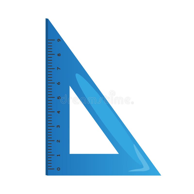 Ruler Illustration Vector School Item Stock Illustration - Illustration ...