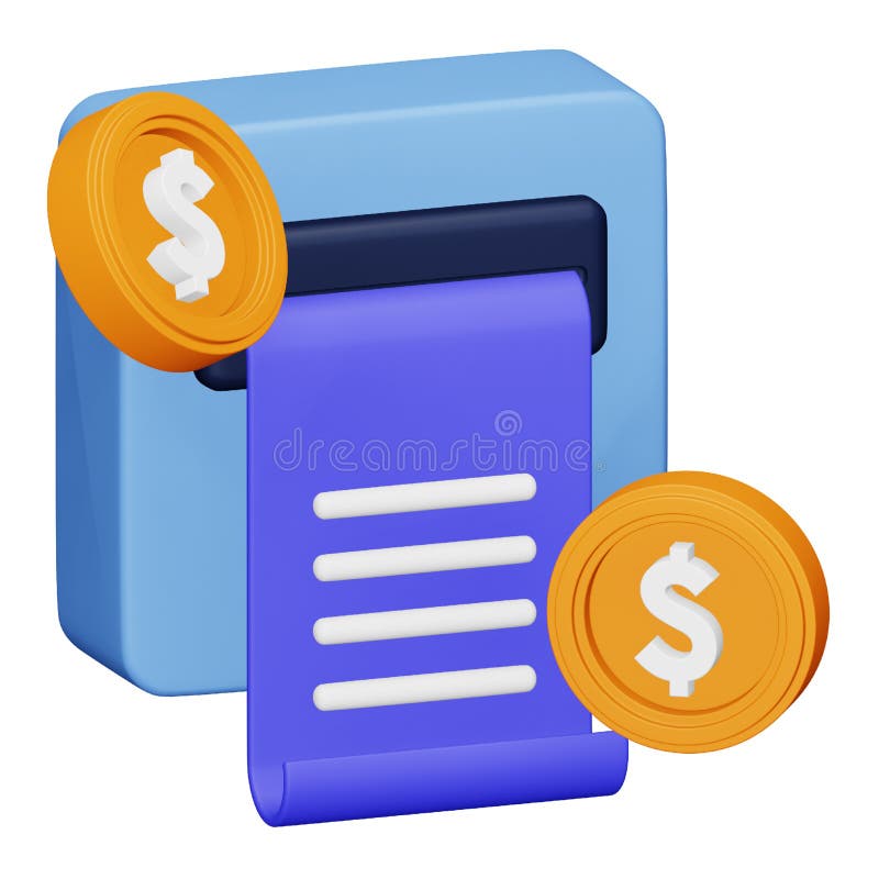 Balance 3d Rendering Isometric Icon. Stock Vector - Illustration of ...