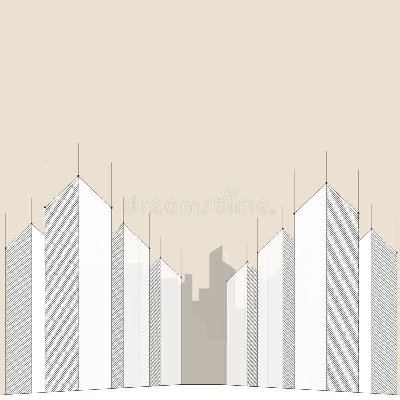 Architecture Construction. Abstract Line Buildings Stock Image - Image ...