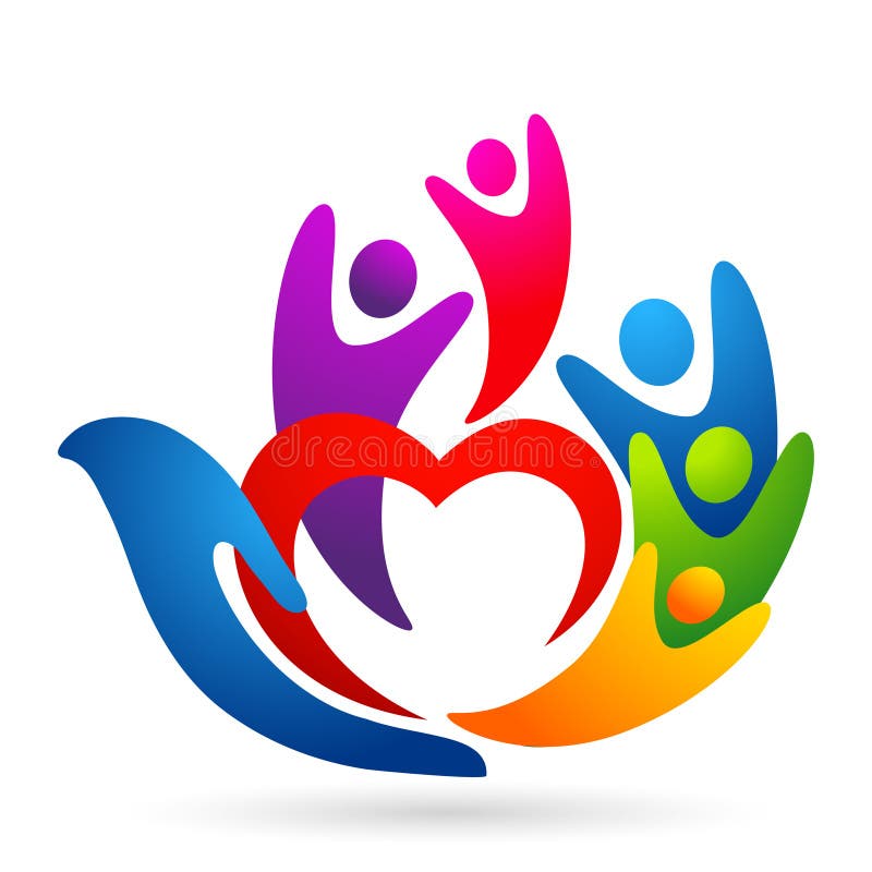 Happy Family Heart Care Union Team Love in People Care Children Kids ...