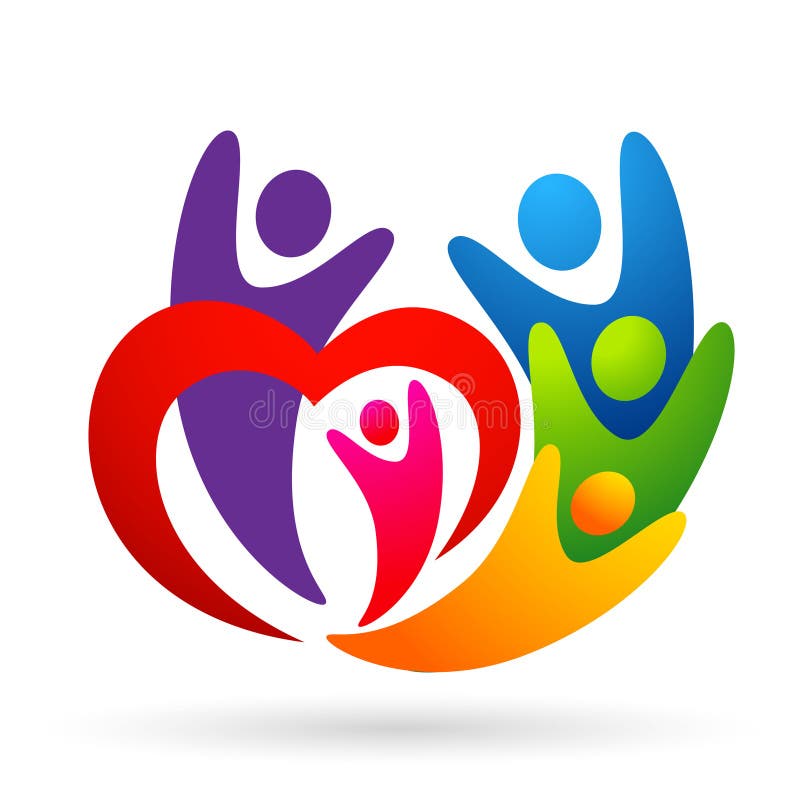 Happy Family Heart Care Union Team Love in People Care Children Kids ...