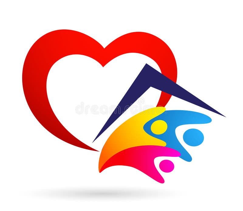 Happy Family Heart Care Union Team Love in People Care Children Kids ...