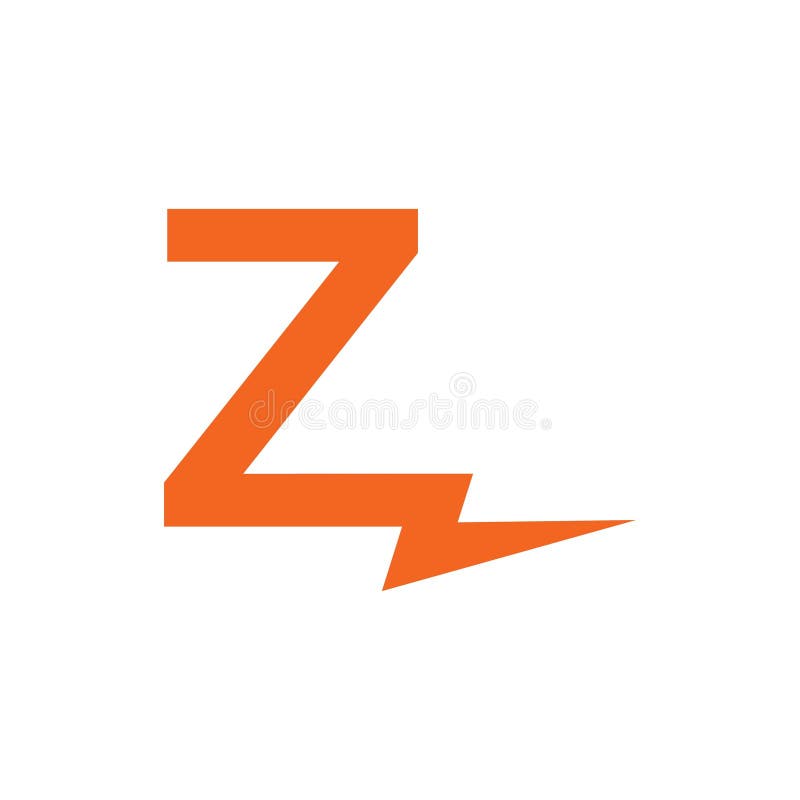 Lightning Bolt Through The Letter Z Thunder Logo Z: Over 517