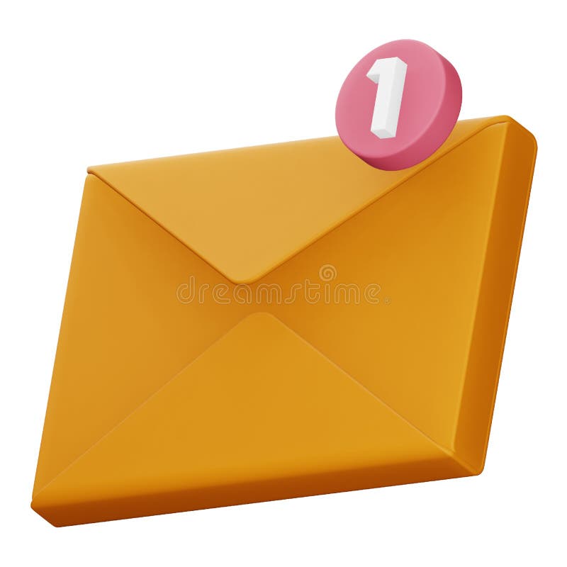 Business Message 3d Rendering Isometric Icon. Stock Vector ...