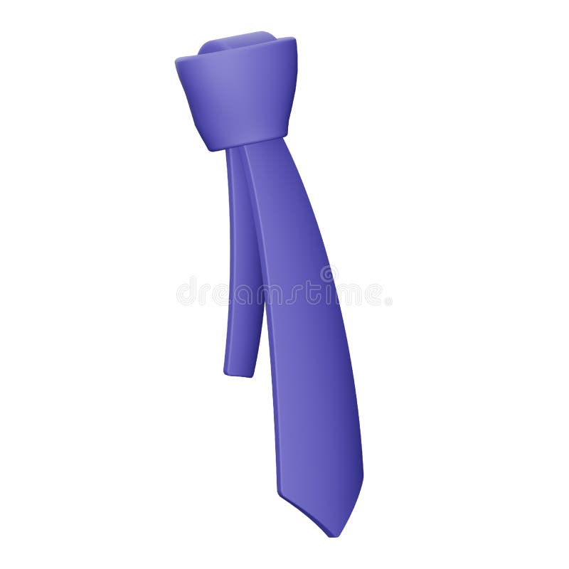 Tie 3d Rendering Isometric Icon. Stock Vector - Illustration of blender ...