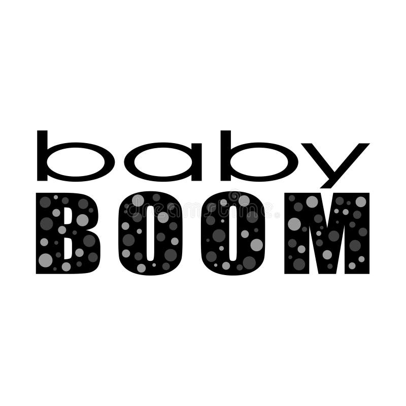 Baby Boom, Graphic Design Print T-shirts Stock Vector - Illustration of ...