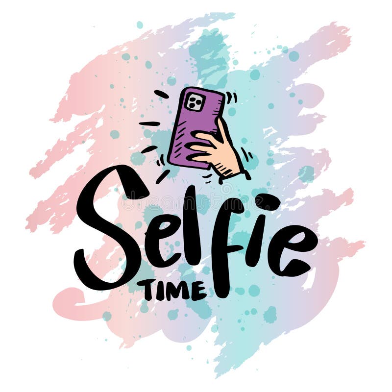 Selfie Lettering Stock Illustrations – 848 Selfie Lettering Stock ...