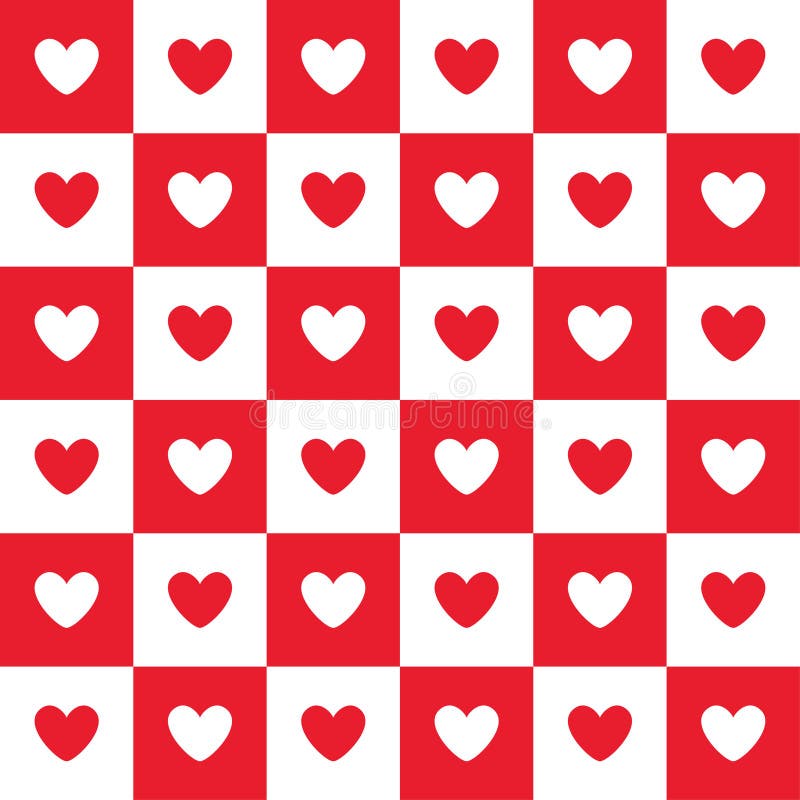 Love Heart Seamless Pattern Design Vector Background Stock Vector ...