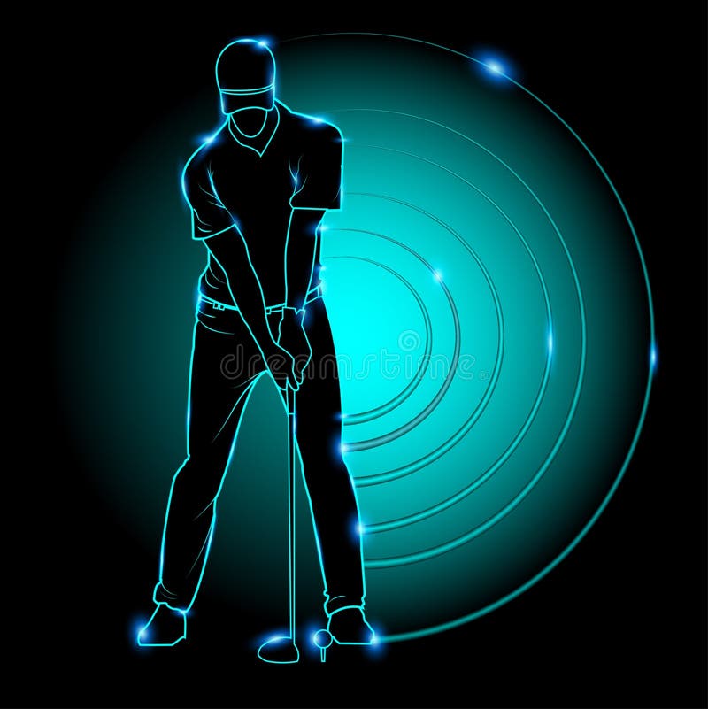 Neon Golfer Stock Illustrations – 387 Neon Golfer Stock Illustrations ...