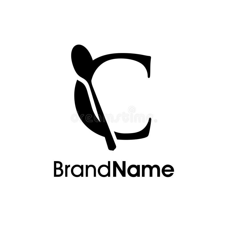 Luxury Initial C Spoon Logo Stock Vector - Illustration of design ...