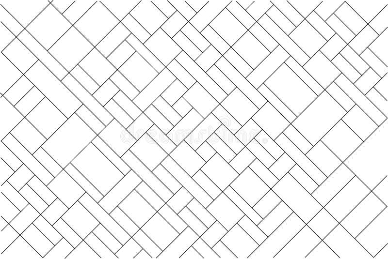 Mondrian Style of Diagonal Tile Pattern. Set 7 Stock Illustration ...
