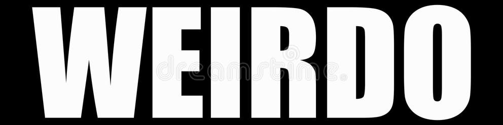 Weirdo a Girls T-shirt Print Design Stock Vector - Illustration of ...