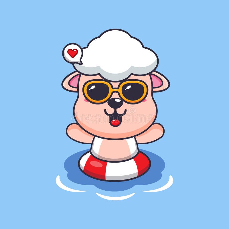 Sheep Swim Stock Illustrations – 60 Sheep Swim Stock Illustrations ...