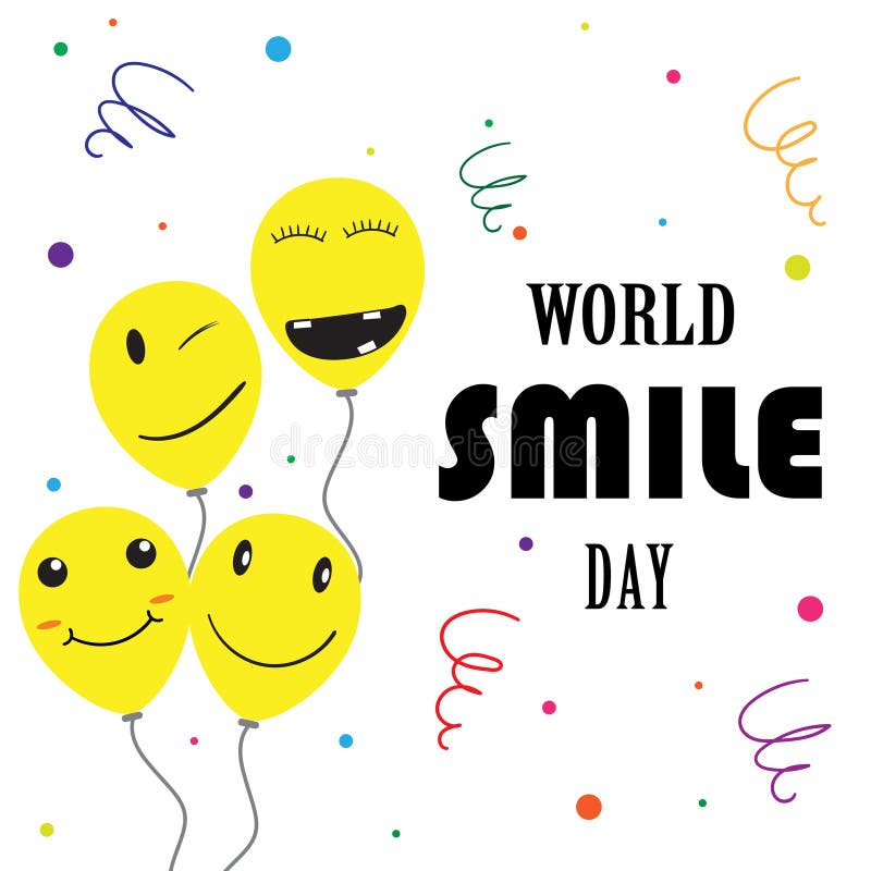 World Smile Day Vector Illustration Stock Vector - Illustration of ...