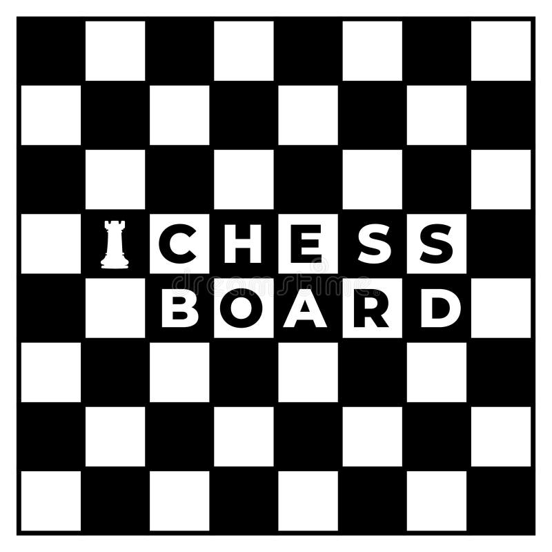 Chess Board Illustration Vector Design. Stock Vector - Illustration of ...