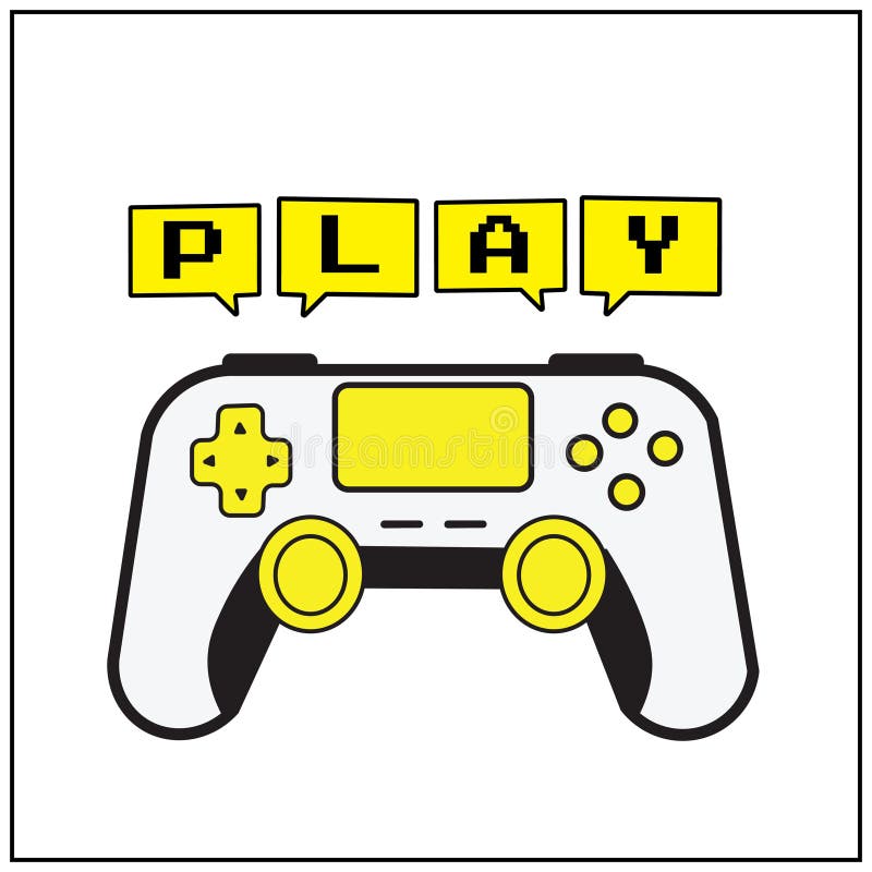 Ps Stick and Chat Block Illustration Vector Design with Text Play ...