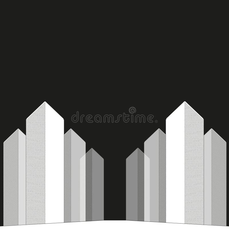 Architecture Construction. Abstract Line Buildings Stock Image - Image ...