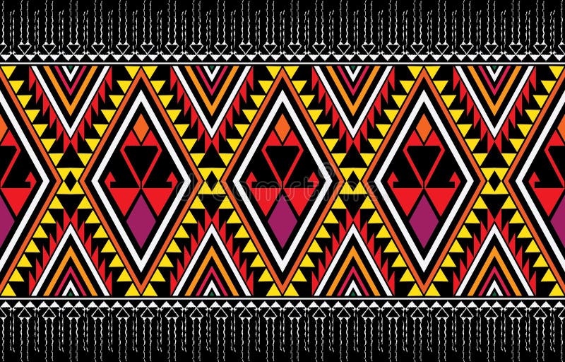 Tribal Pastel Multicolor Pastel Navajo Seamless Vector Pattern. Aztec ...