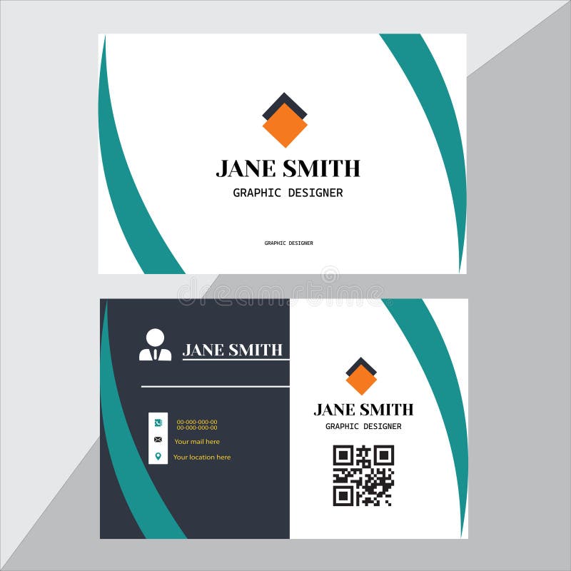 Creative Business Card Using Colour Combination. Stock Vector ...