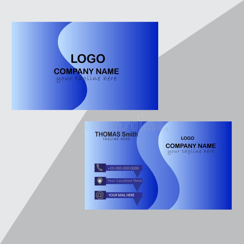 Adobe Illustrator Most Quality and Concaft Business Card. Stock Vector ...