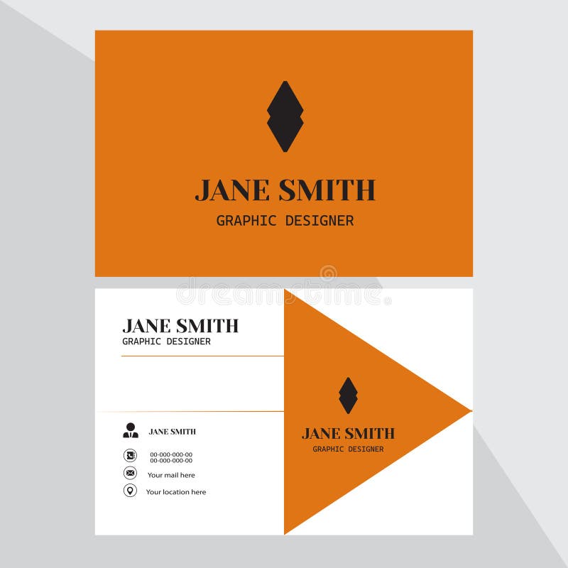 Using Adobe Illustrator Mack Up for Business Card Creative. Stock ...