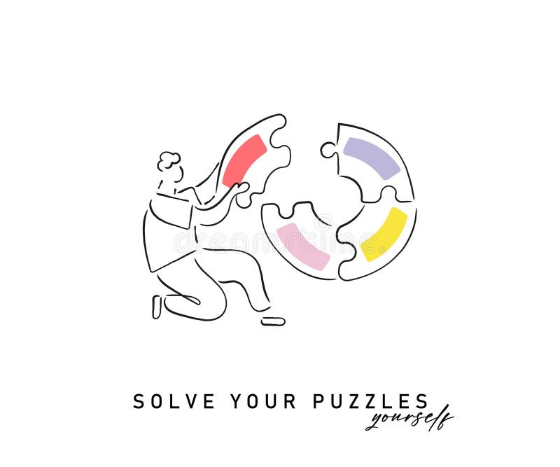 Solve your problems stock vector. Illustration of help - 291030670