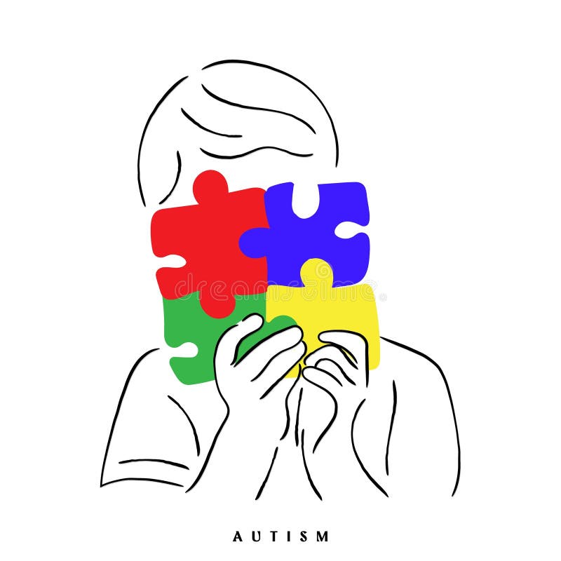 Autism awareness stock illustration. Illustration of awarenes - 291306531
